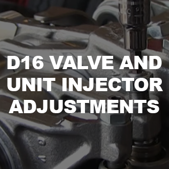 D16 Valve and Unit Injector Adjustments - Volvo Development Guide